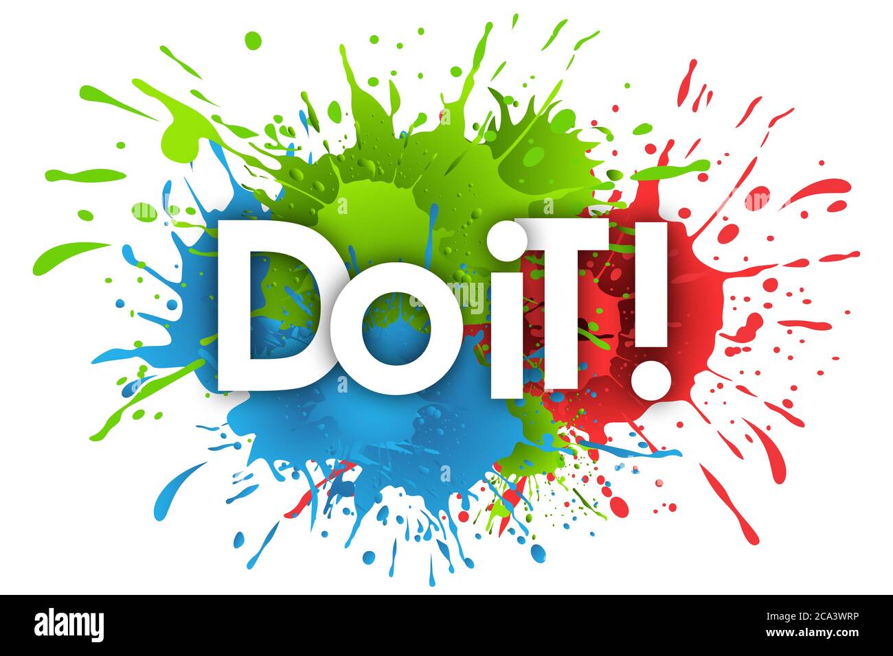 do it word and splashs Stock Photo - Alamy