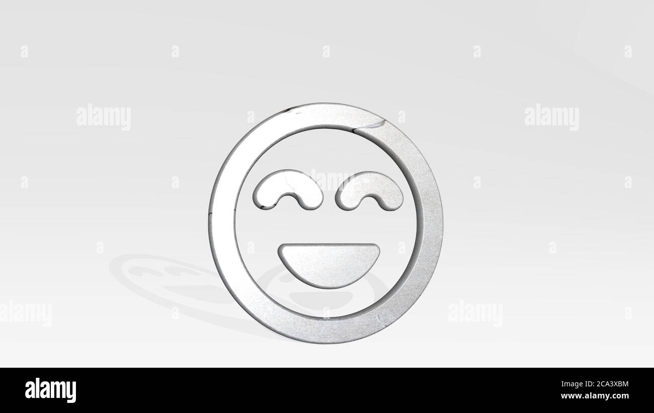 smiley thrilled alternate casting shadow from a perspective. A thick ...