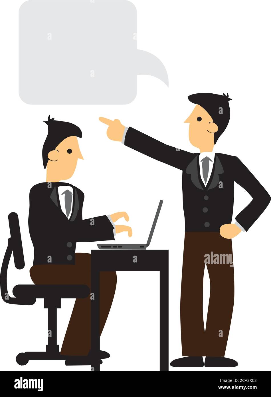 Businessman talking with each other working in a team. Concept of ...