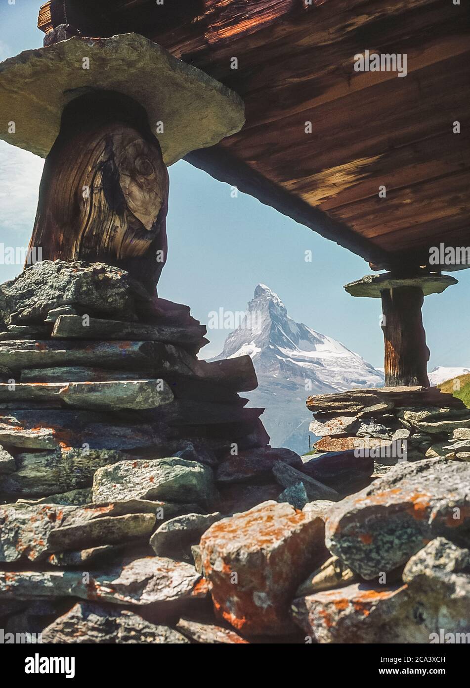Switzerland. Zermatt, This is the view towards the iconic Matterhorn ...