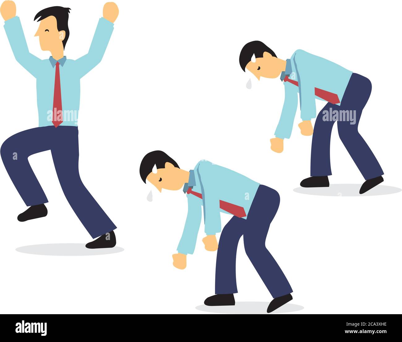 Feeling fatigue Stock Vector Images - Alamy