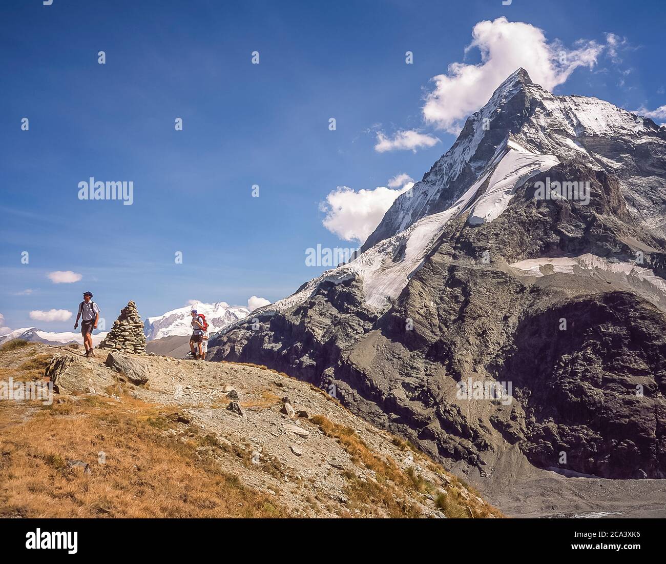 This is the famous Matterhorn mountain from Schoenbiel with the ...