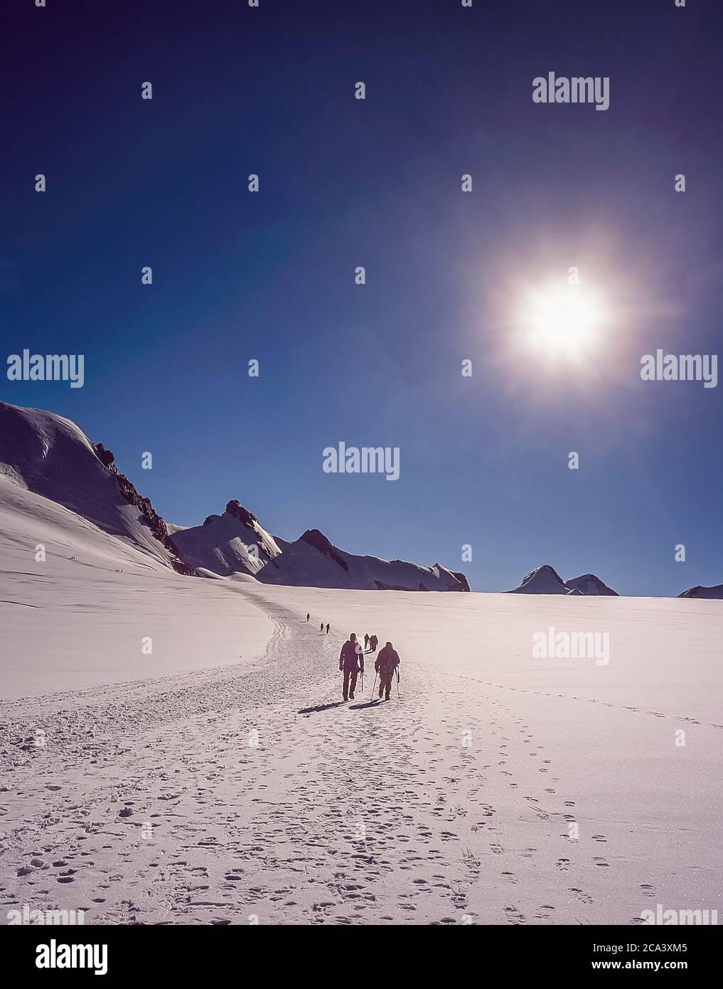 Switzerland. Zermatt. This is the Breithorn mountain from the plateau ...