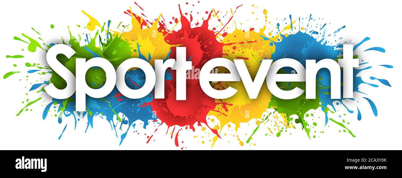 sport event in splash’s background Stock Photo - Alamy