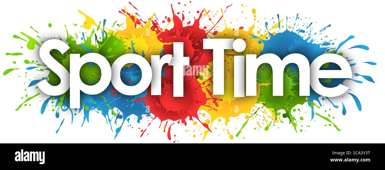 sport time in splash’s background Stock Photo - Alamy