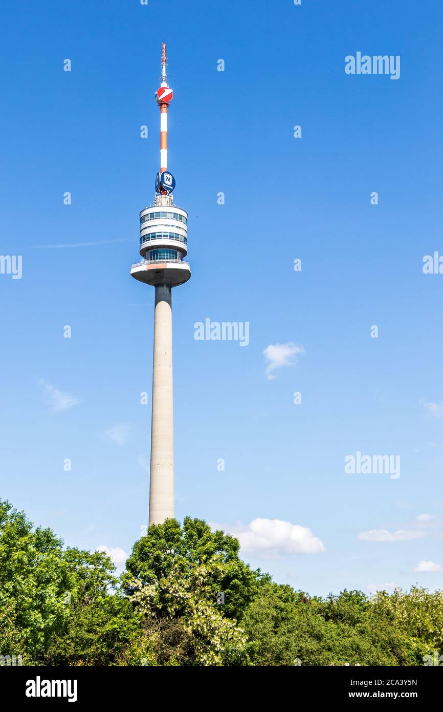 View on the Television and Communication Tower ger.: Donauturm in ...