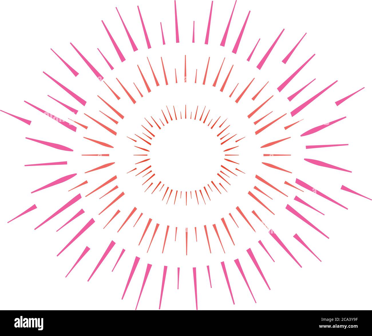 firework exploding icon over white background, flat style, vector ...