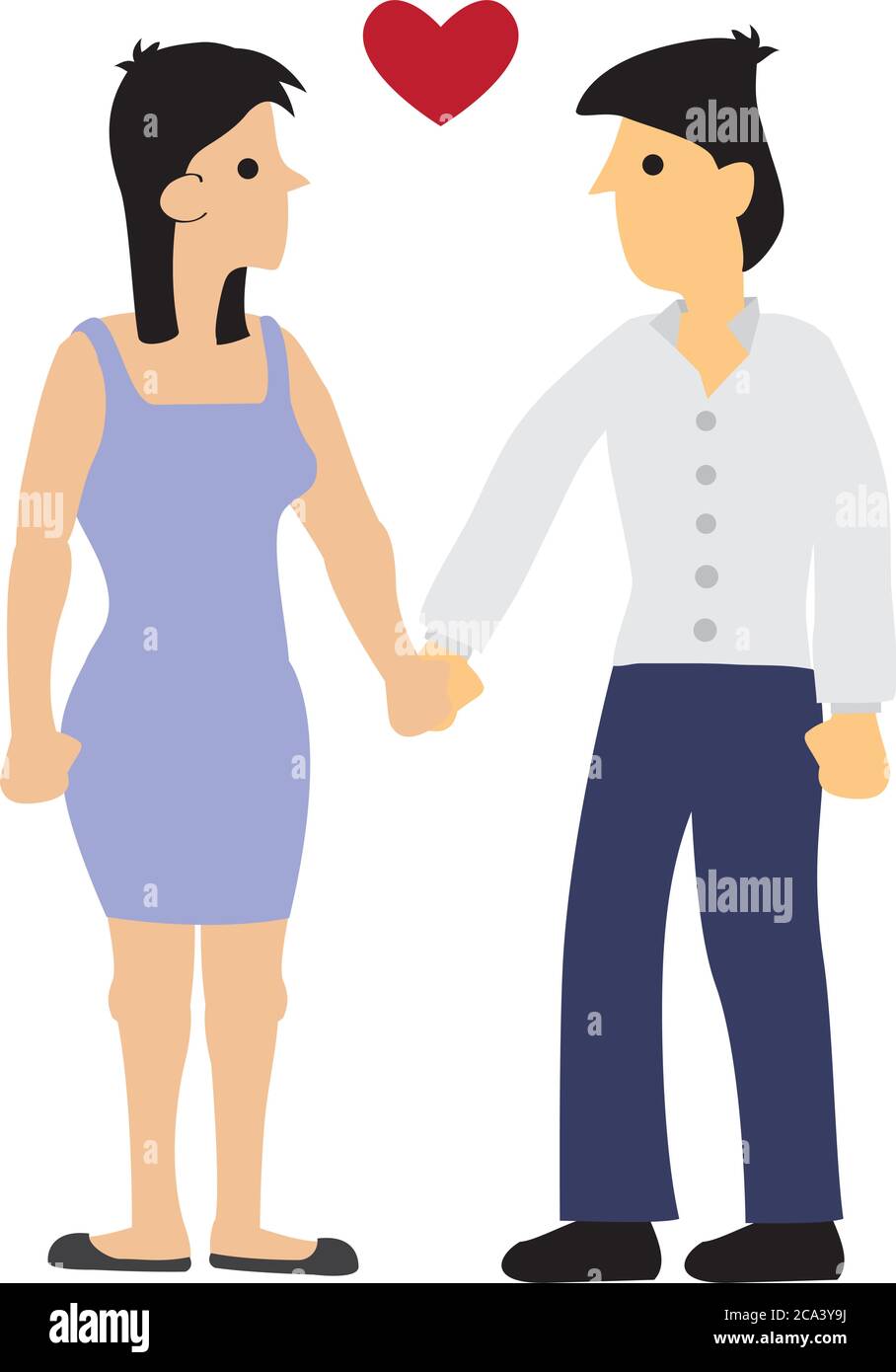 Couple looking at each other with love. Concept of love and romance ...