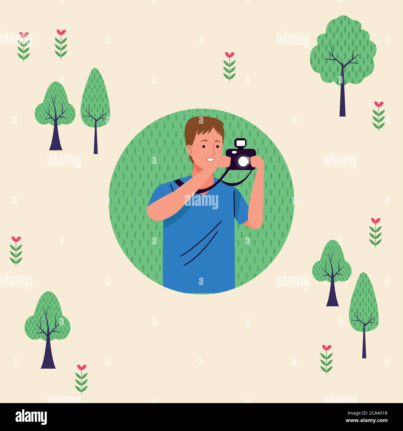 Portrait shot young business man Stock Vector Images - Alamy