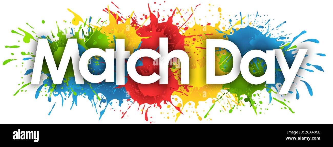 Match day in splash’s background Stock Photo - Alamy