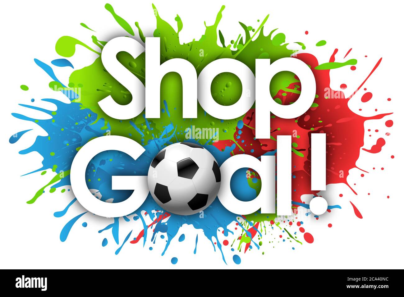 Shop Goal in splash’s background Stock Photo - Alamy