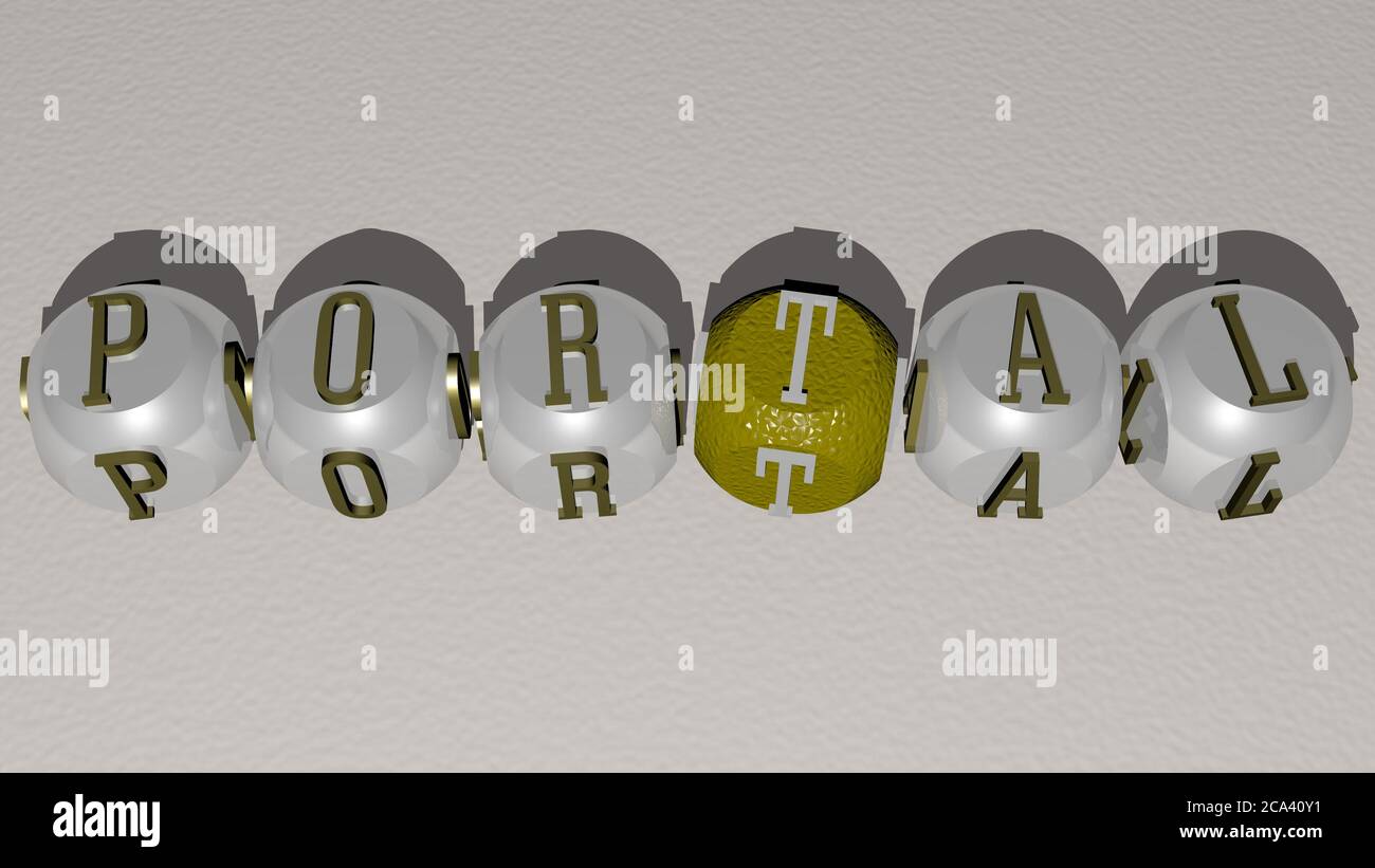 PORTAL combined by dice letters and color crossing for the related ...