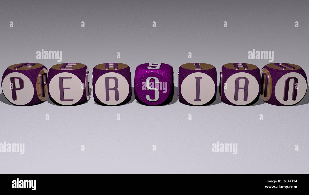 PERSIAN combined by dice letters and color crossing for the related ...