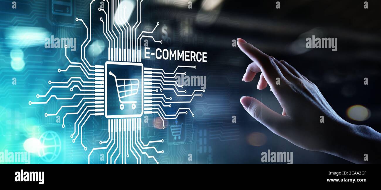 E-commerce business online digital internet shopping concept on virtual ...