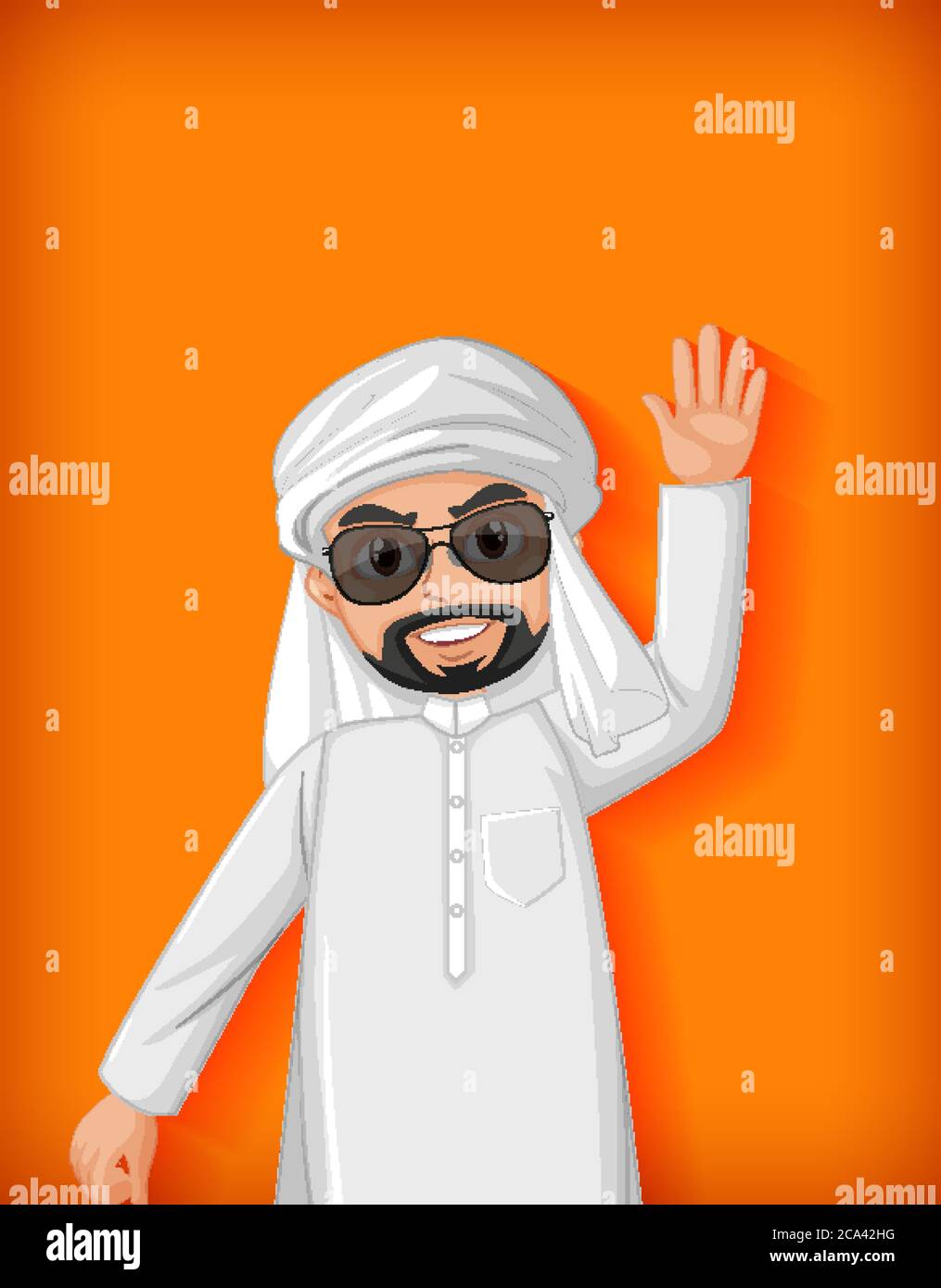 Arab man cartoon character illustration Stock Vector Image & Art - Alamy