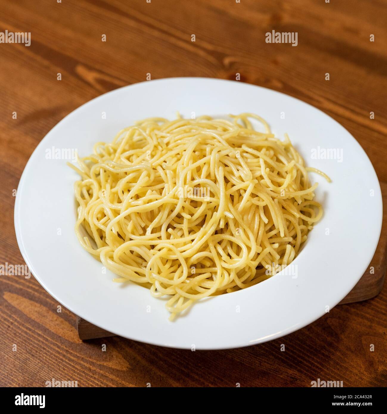 Fresh pasta, spaghetti close up Stock Photo - Alamy