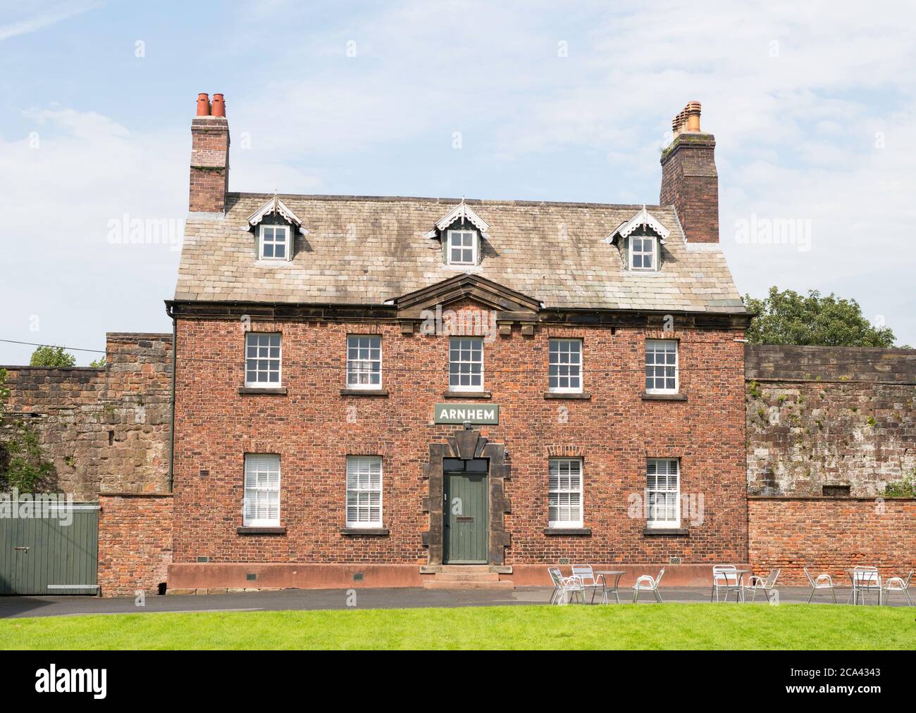 Old military hospital building, the Arnhem block, within the walls of ...