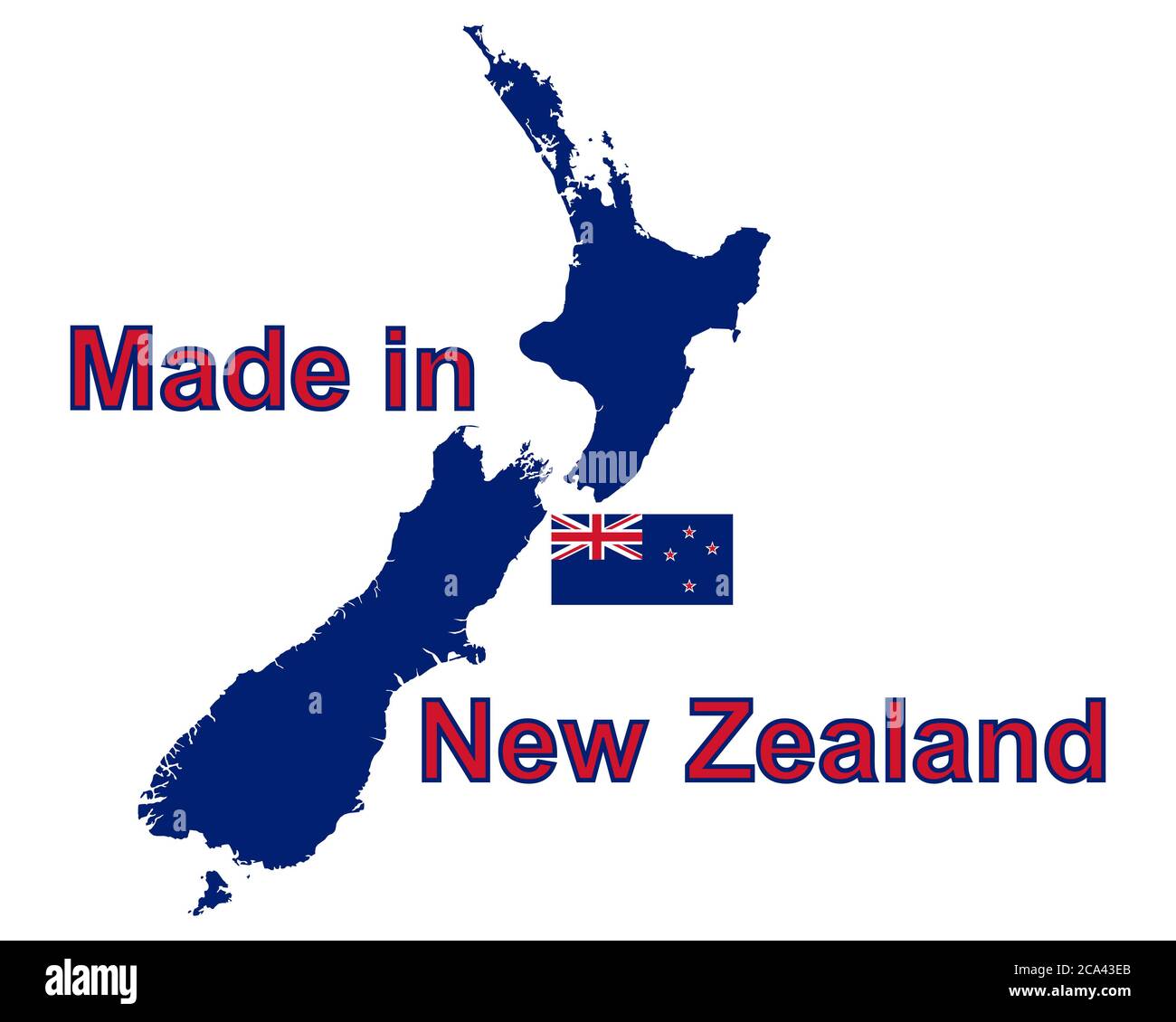 Quality seal made in New Zealand Stock Photo - Alamy