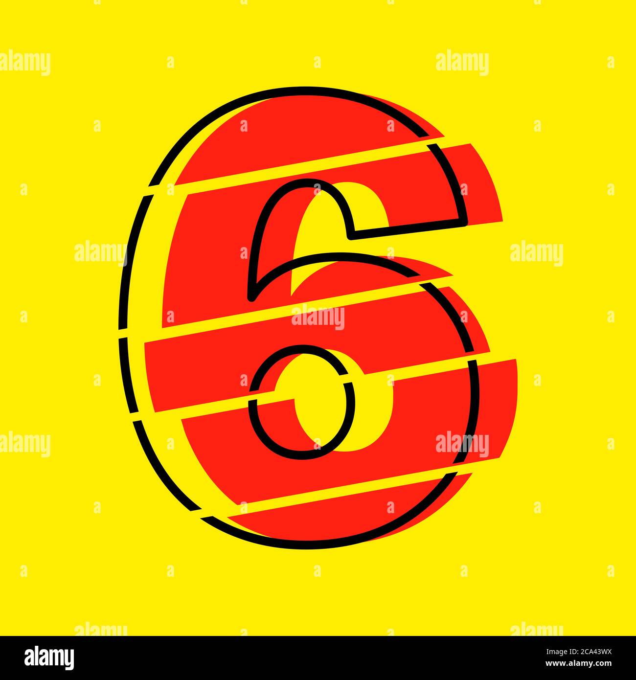 Numeric 6 Stock Vector Images - Alamy