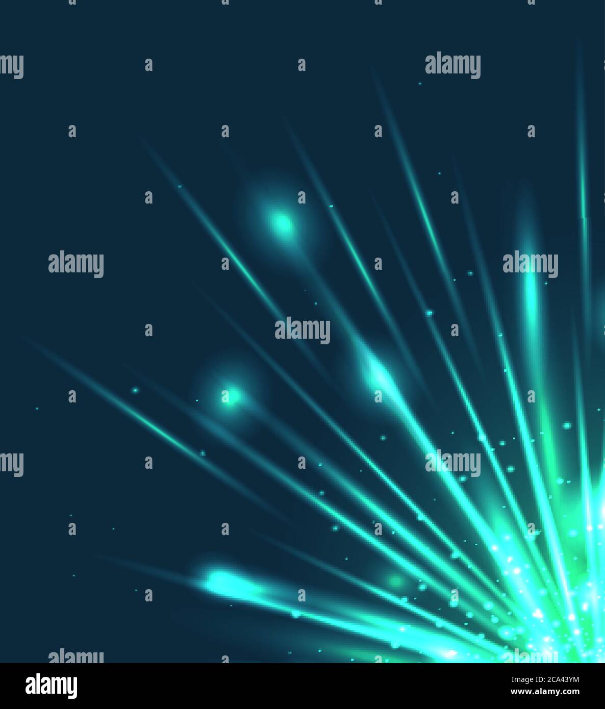 Vector illustration with the explosion and bright rays. Vector element ...