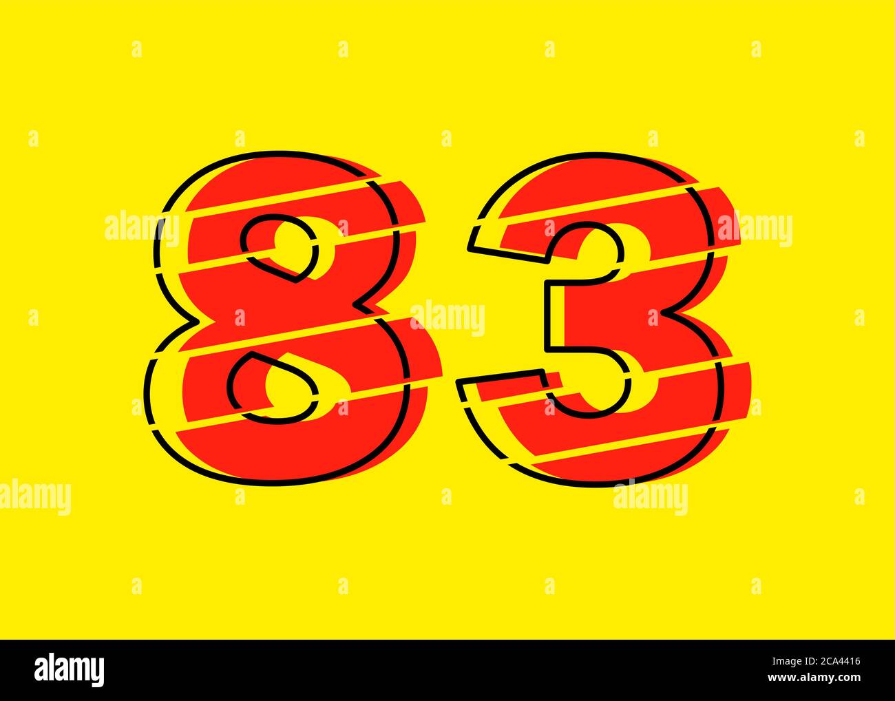 Glitch numbers Stock Vector Images - Alamy