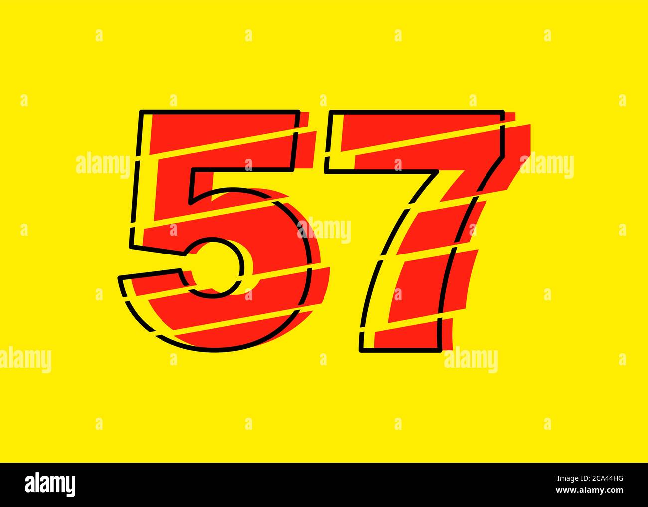 Number 57 Stock Vector Images - Alamy