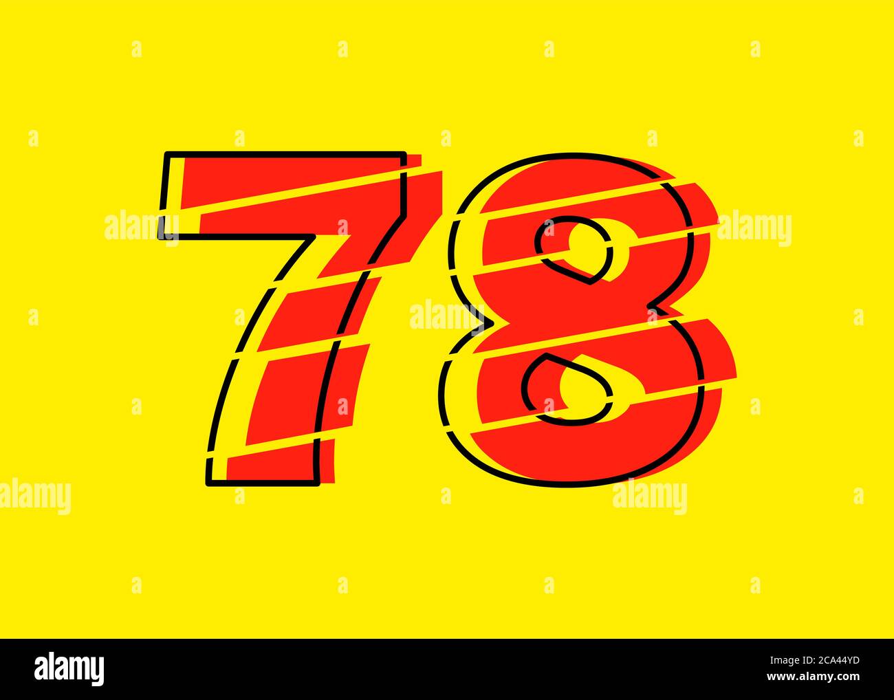 Card number 78 Stock Vector Images - Alamy