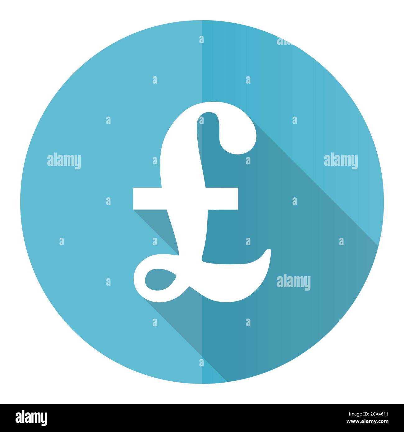 Blue british pound currency symbol Stock Vector Images - Alamy