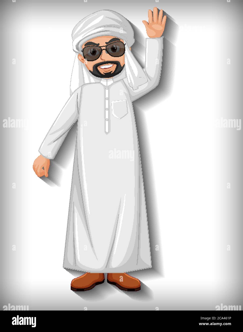 Arab man cartoon character illustration Stock Vector Image & Art - Alamy