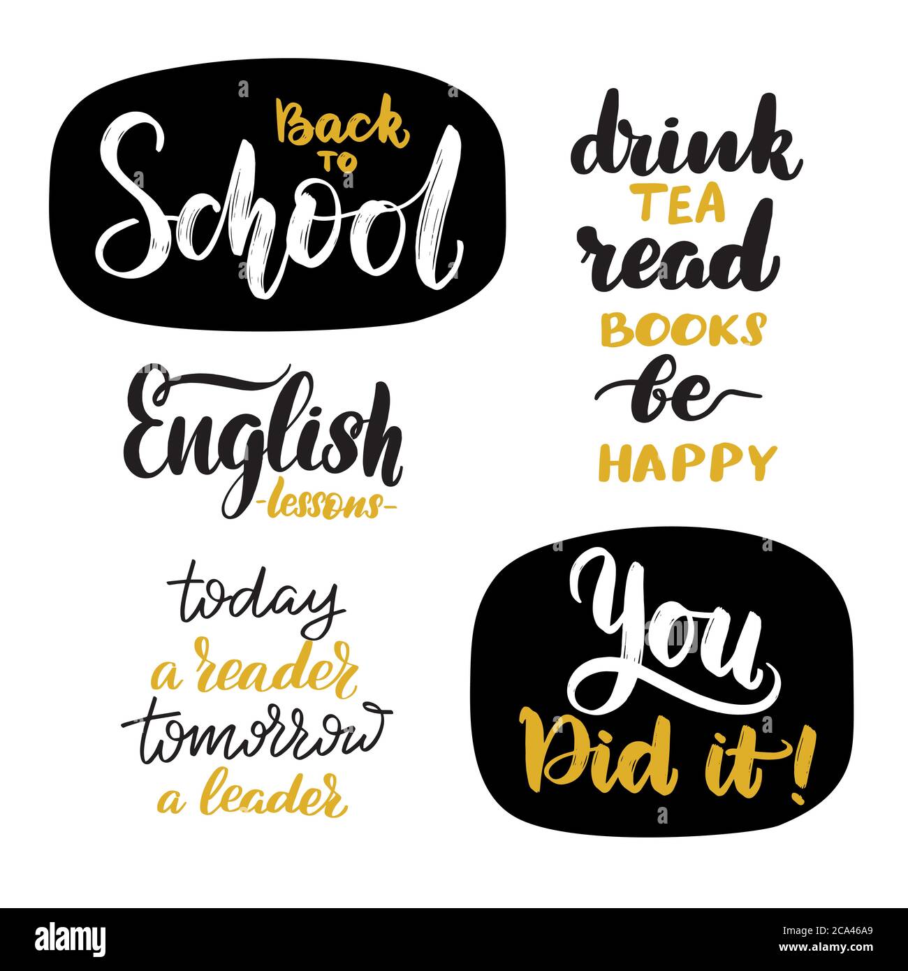 Vector calligraphy illustration isolated on white background Stock ...