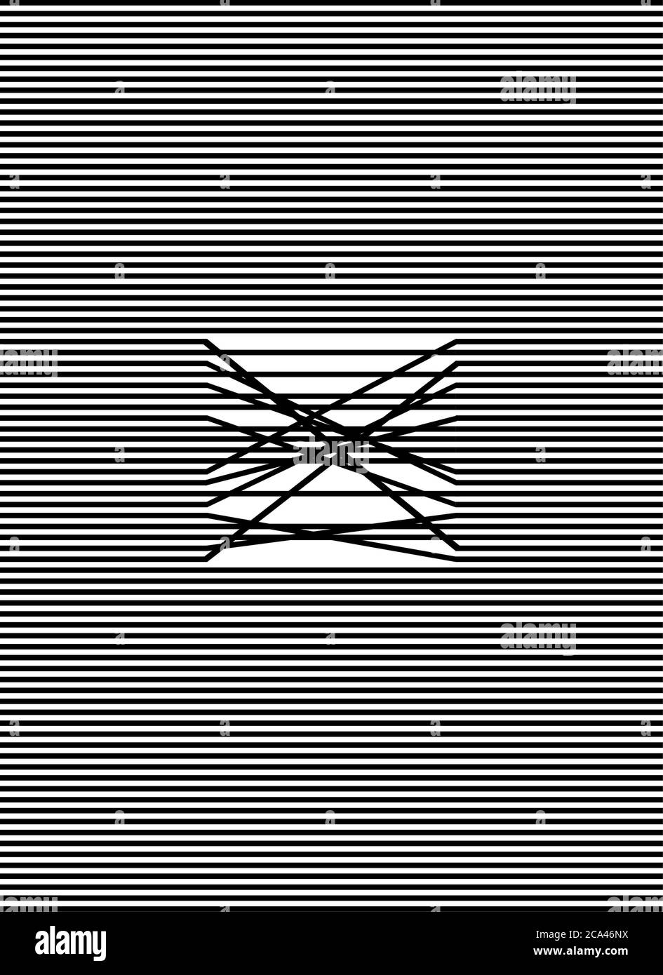 Black complex streaks on white ground. Complex thread pattern. Sewing ...