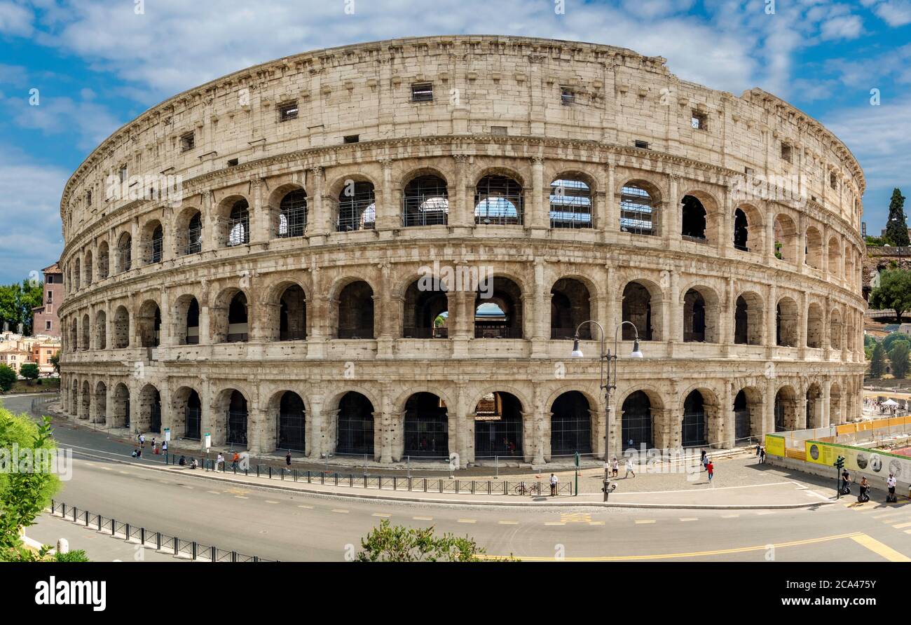 Colosseum of Rome. Fight arena of Roman Empire, Rome Italy Stock Photo ...