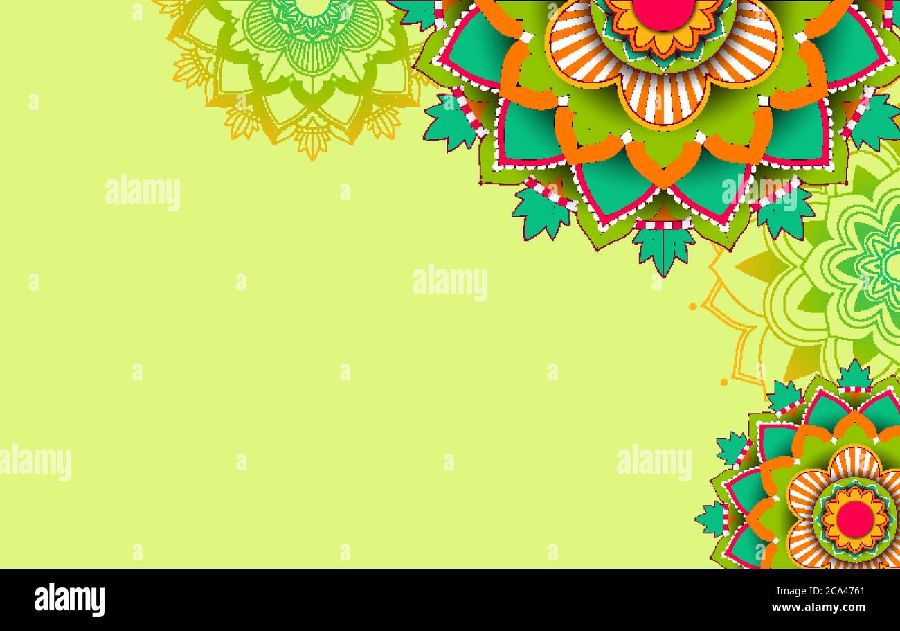 Background template with mandala pattern design illustration Stock ...