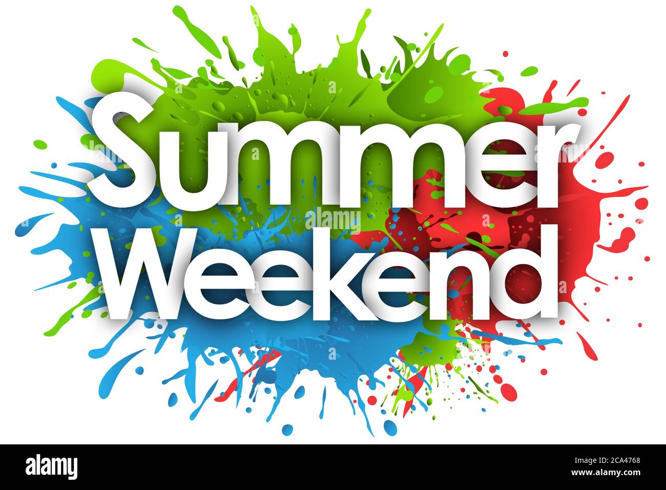Summer Weekend in splash’s background Stock Photo - Alamy