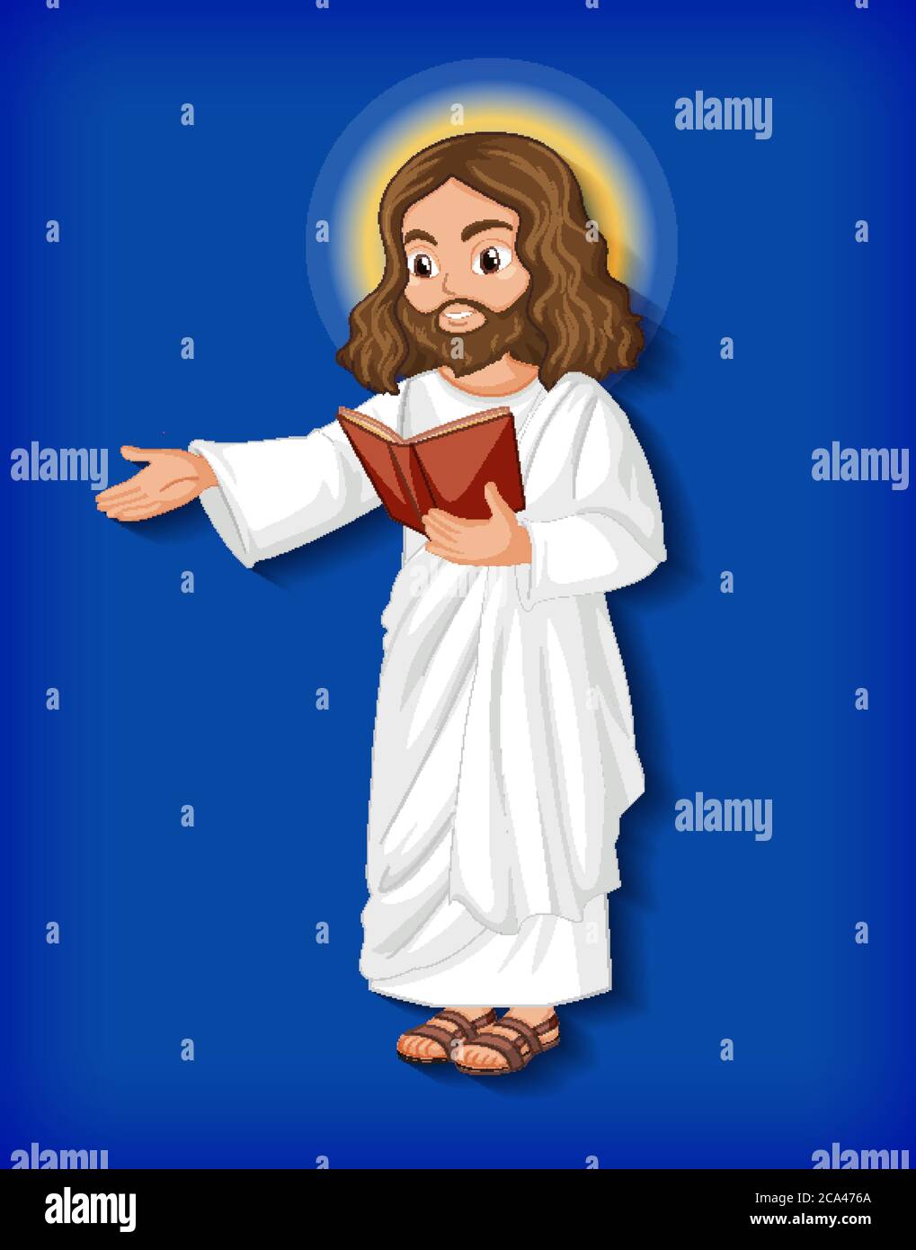 Isolated jesus cartoon character illustration Stock Vector Image & Art ...