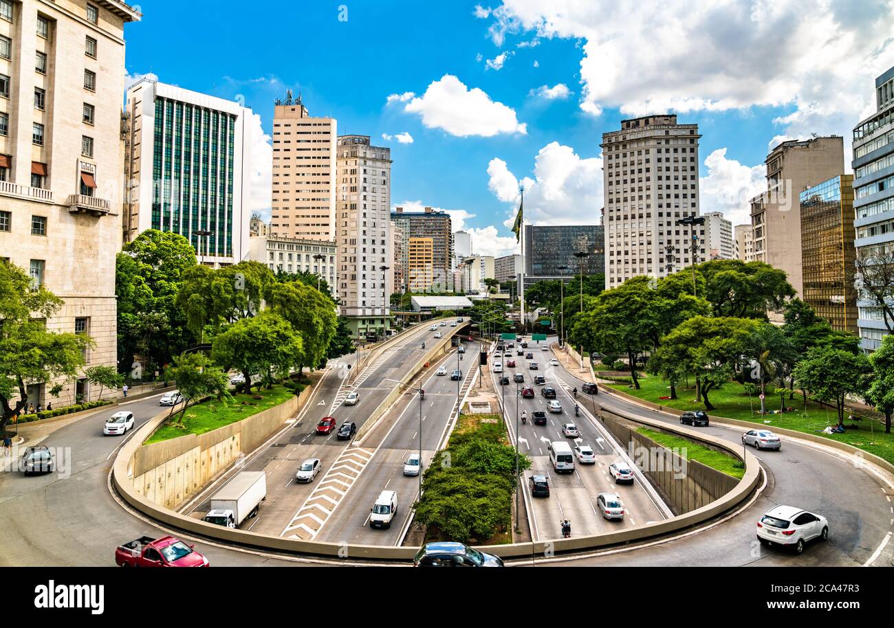 Streets in Downtown Sao Paulo, Brazil Stock Photo - Alamy