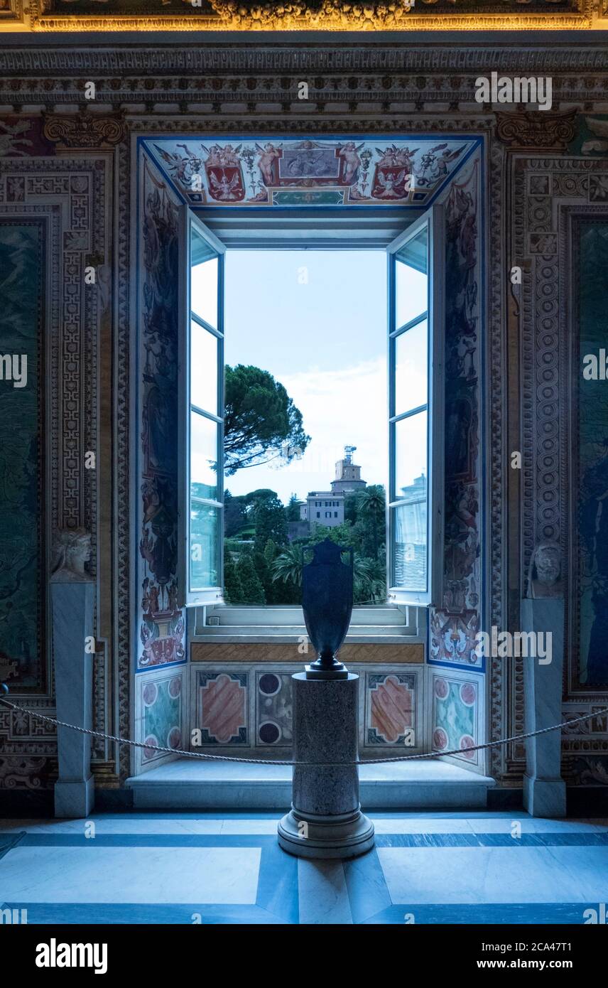 windows in vatican Museums Stock Photo - Alamy