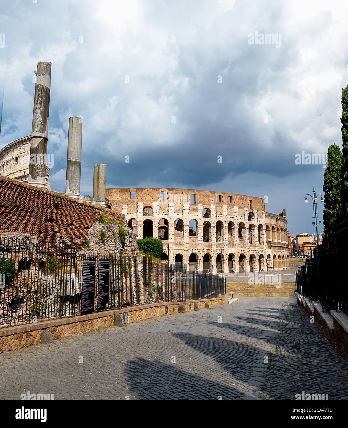 Coliseum, Colosseum of Rome, Italy. Vespasian Fighting Arena of Roman ...