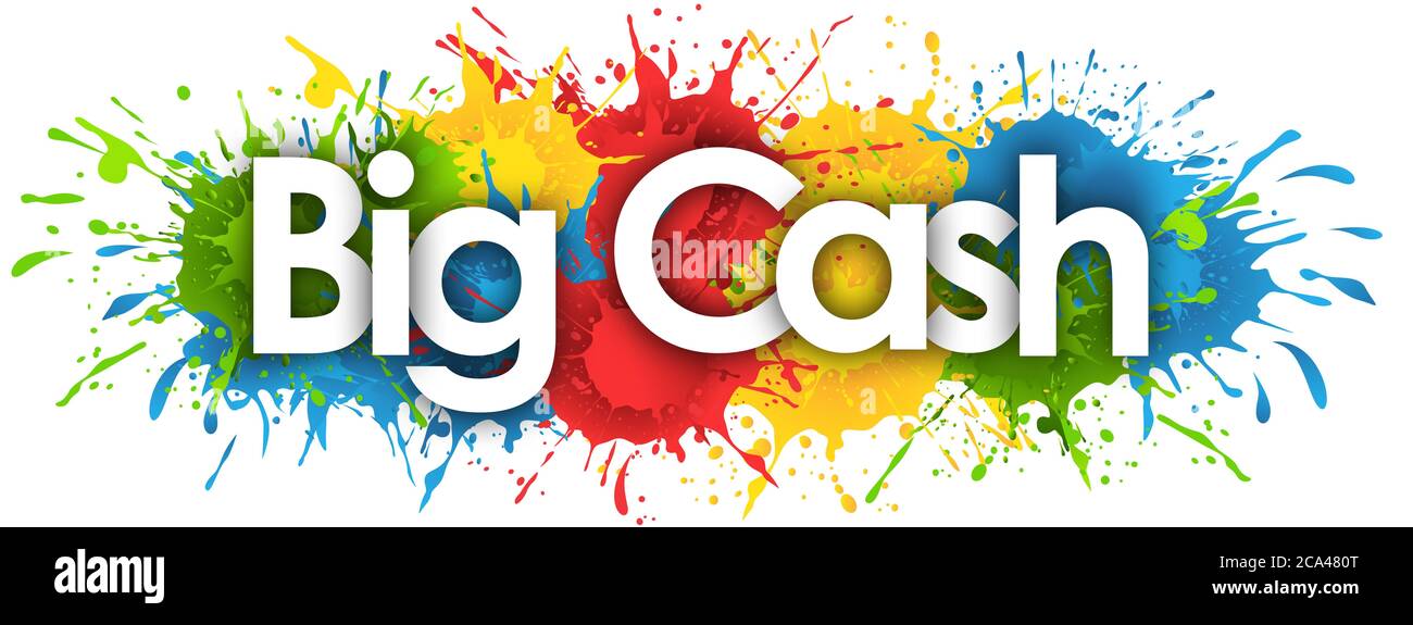 Big Cash in splash’s background Stock Photo - Alamy