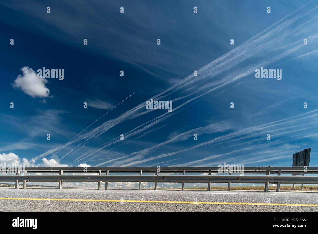 Wing condensation trails hi-res stock photography and images - Alamy