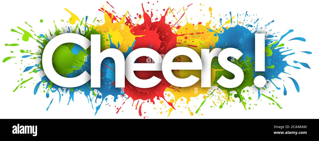 Cheers in splash’s background Stock Photo - Alamy