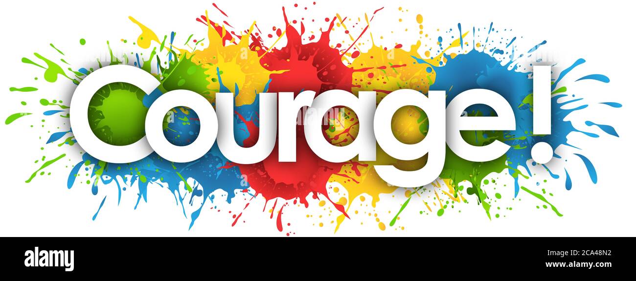 Courage in splash’s background Stock Photo - Alamy