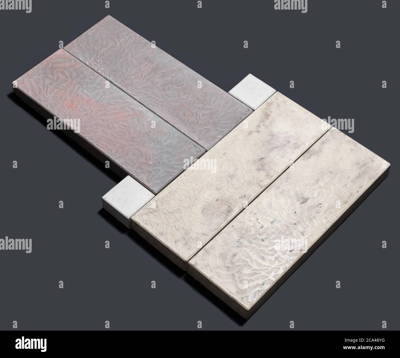 A sample of ground, wall stone shape on the unicolour background Stock ...