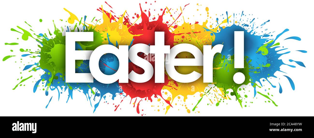 easter in splash’s background Stock Photo - Alamy