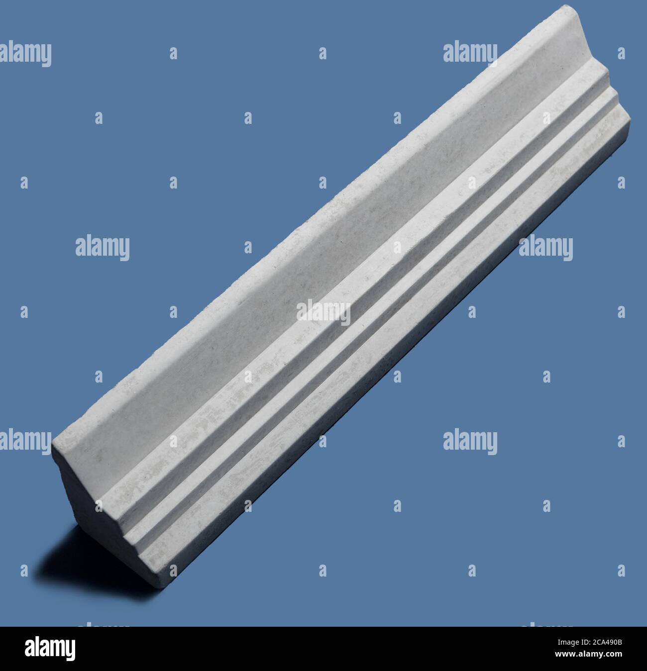 Curbstone, pavement on the unicolored background Stock Photo - Alamy