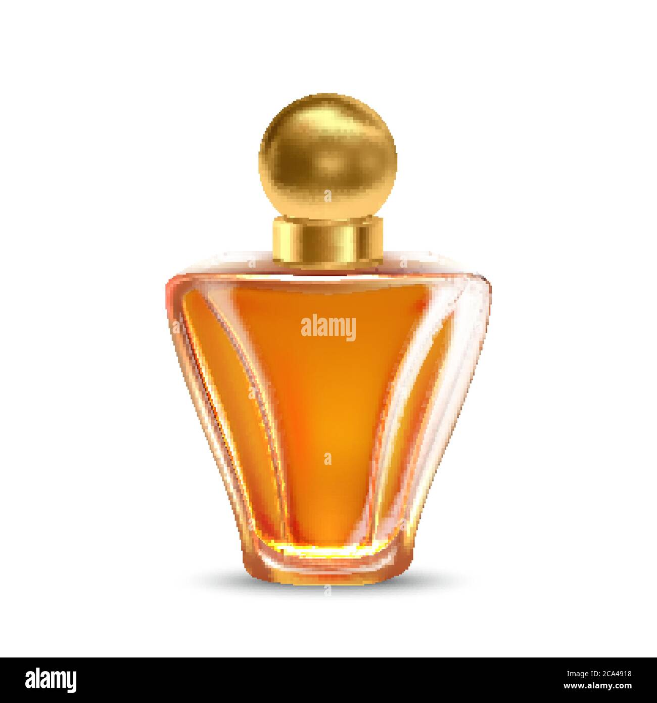 Fragrance Glass Bottle For Aromatic Liquid Vector Stock Vector Image ...