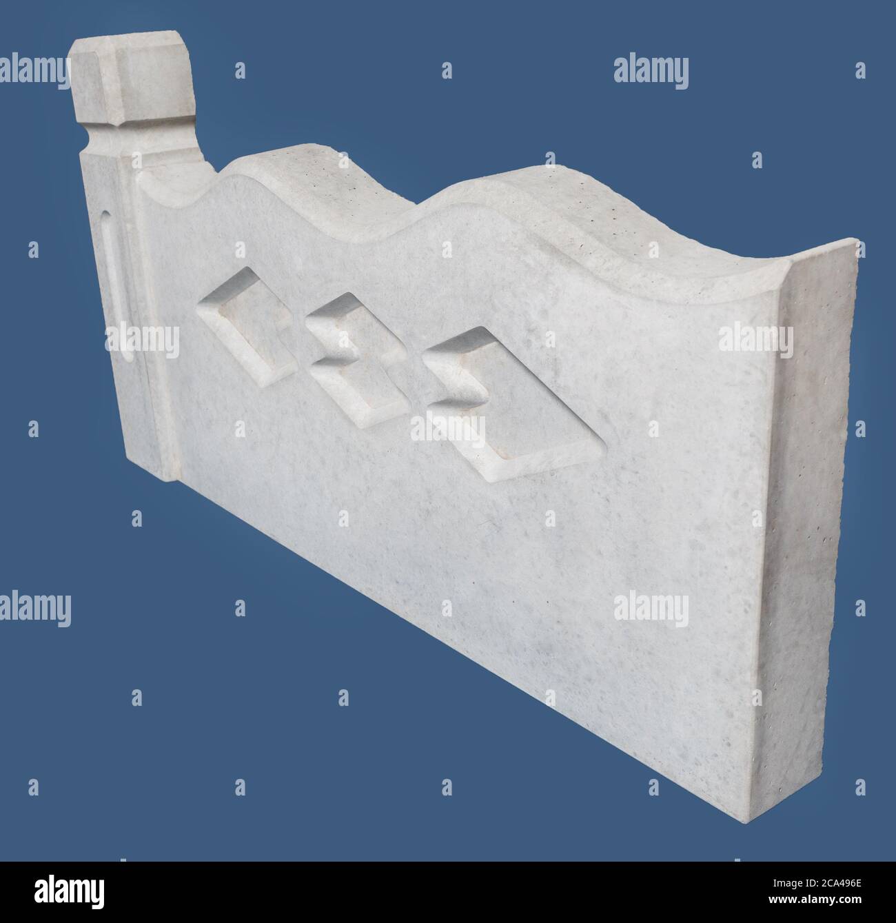 Curbstone, pavement on the unicolour background Stock Photo - Alamy