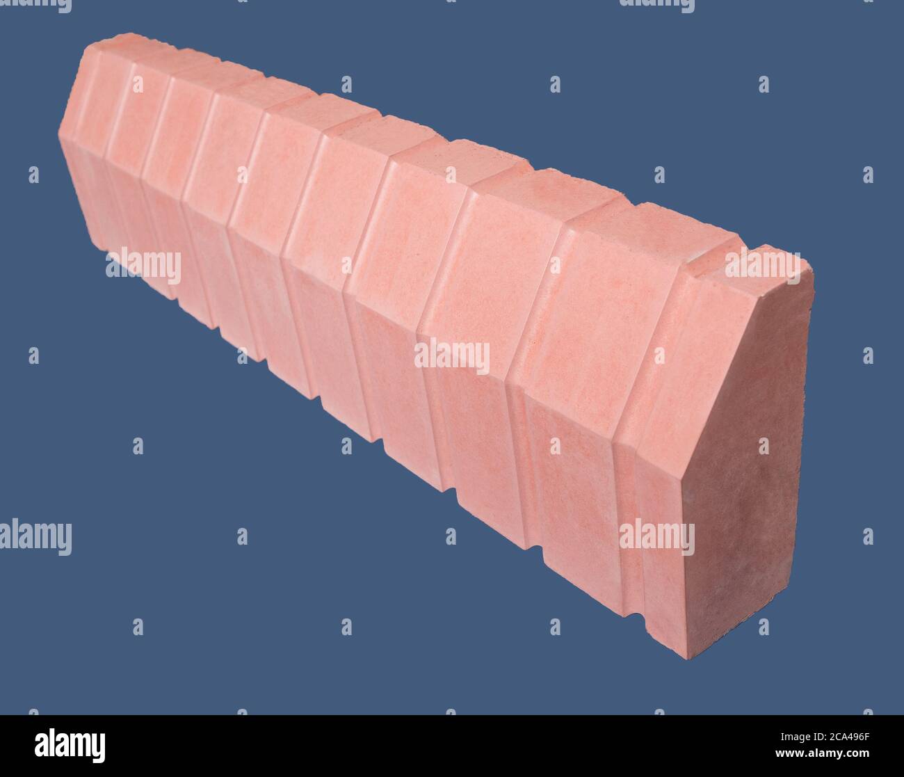 Curbstone, pavement on the unicolour background Stock Photo - Alamy