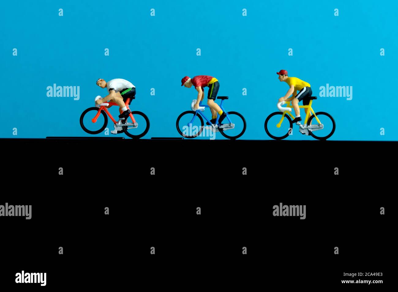 Bike cycling trainer and tracing app. A cycling above smartphone ...