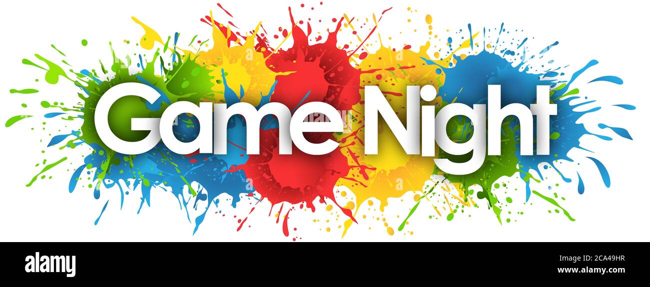 Game Night in splash’s background Stock Photo - Alamy